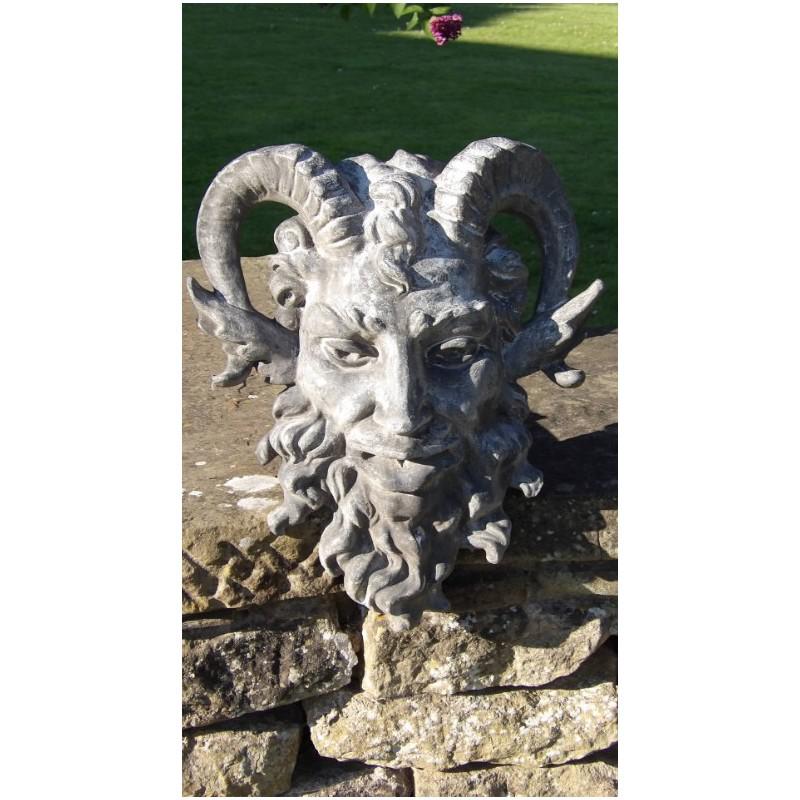 Antique Lead Mask | Garden Wall Fountain | Holloways Garden Ornaments
