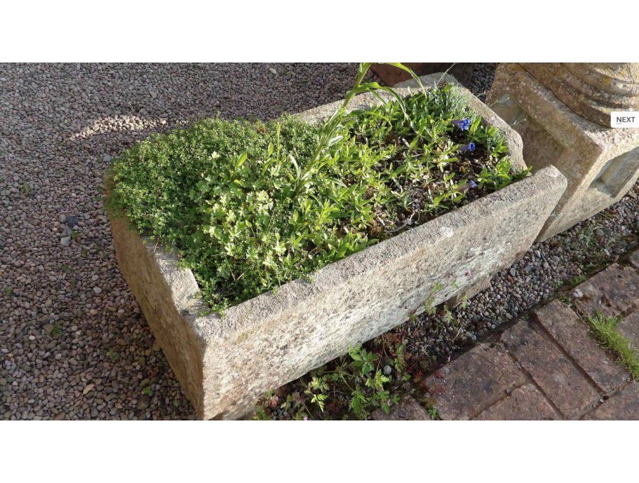Old Rectangular Stone Trough