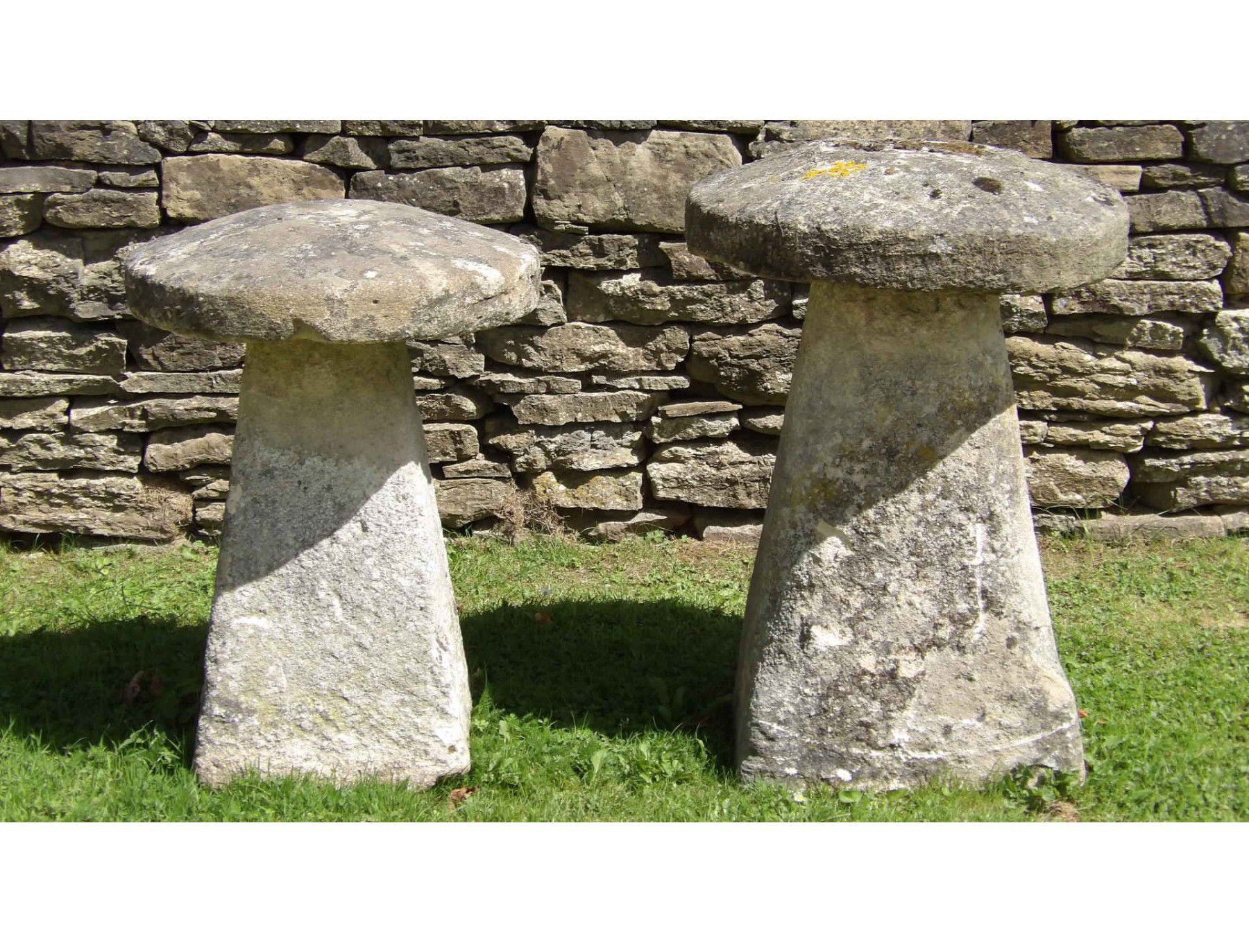 Two Old Staddle Stones