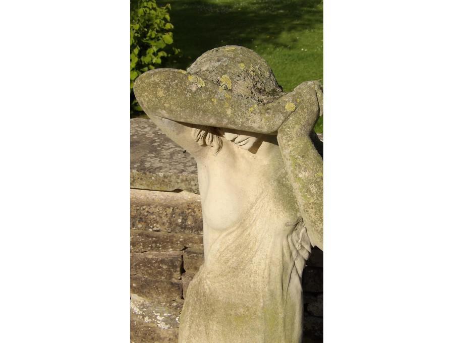 Weathered Garden Statue