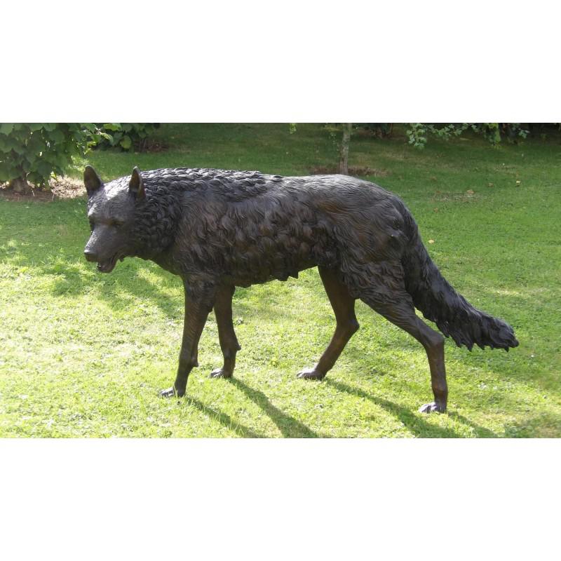 Bronze Wolf | Bronze Statues | Holloways Garden Ornaments