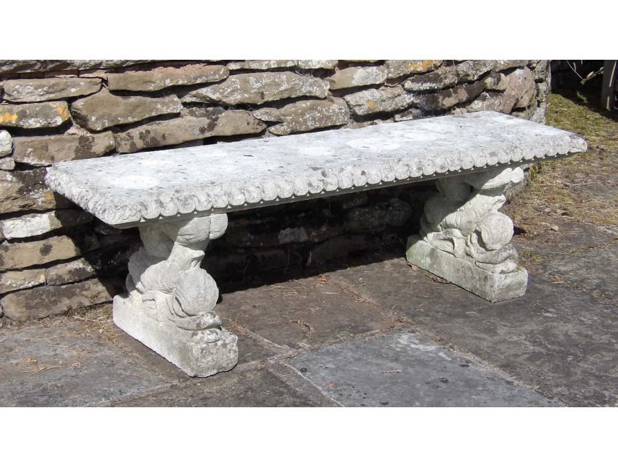 Vintage Stone Garden Bench | Garden Furniture| Holloways Garden Antiques