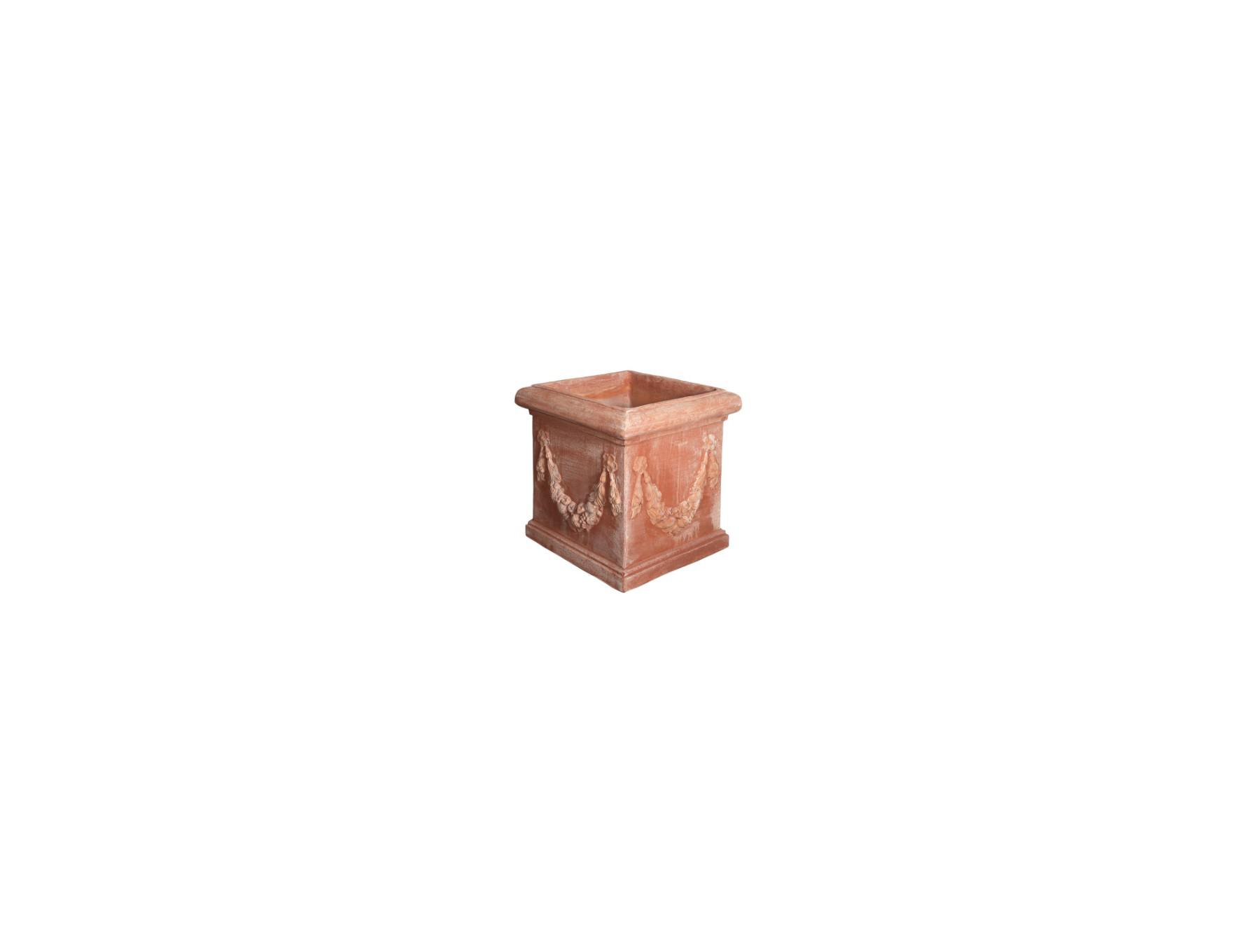 Decorated Square Planter | Italian Pots and Planters | Holloways Garden ...