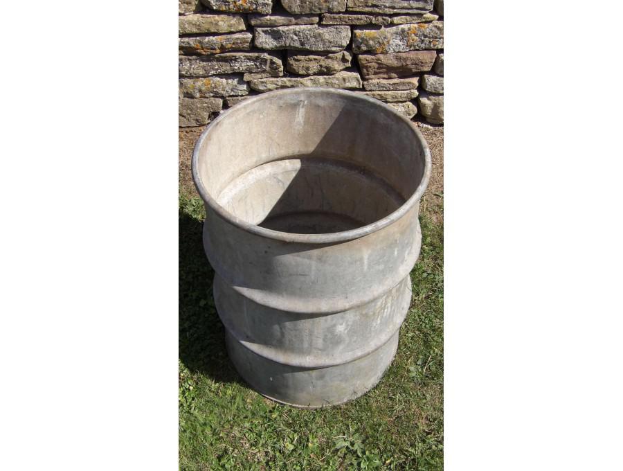 Salvaged Galvanised Barrel