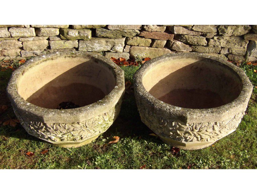 Large Weathered Planters | Modern Planters | Holloways Garden Ornaments