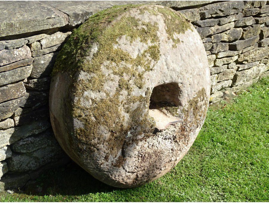 Salvaged Cider Mill Stone | Garden Antiques | Holloways