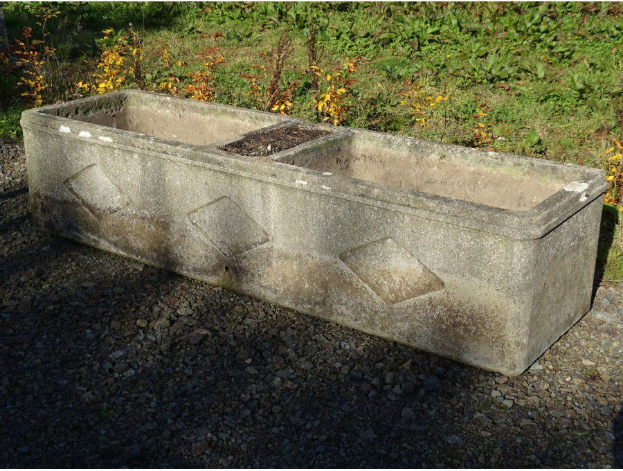 Weathered Concrete Trough | Urns and Planters | Holloways Garden Ornaments