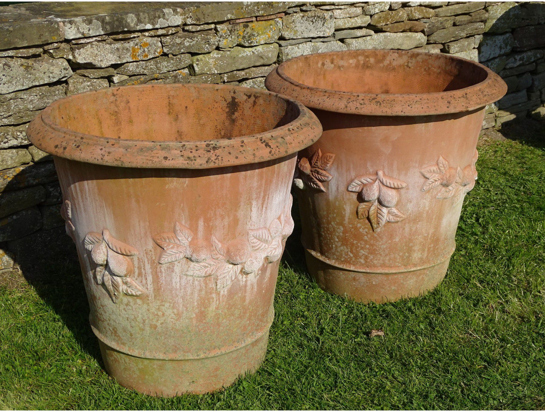 Pair Large Terracotta Planters | Urns and Planters | Holloways Garden ...