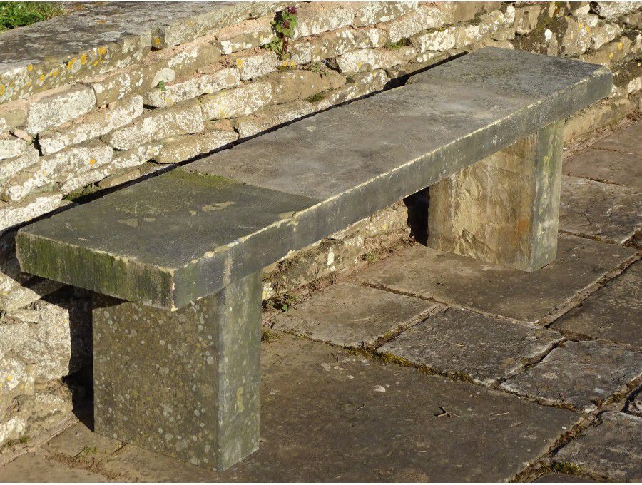 Salvaged Stone Bench | Antique Garden Salvage | Holloways Garden Antique
