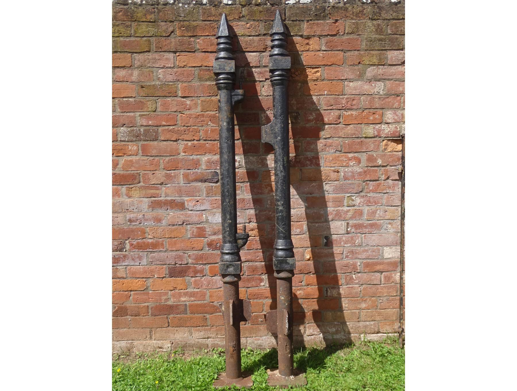 Antique Cast Iron Gateposts | Gates | Holloways Garden Antiques