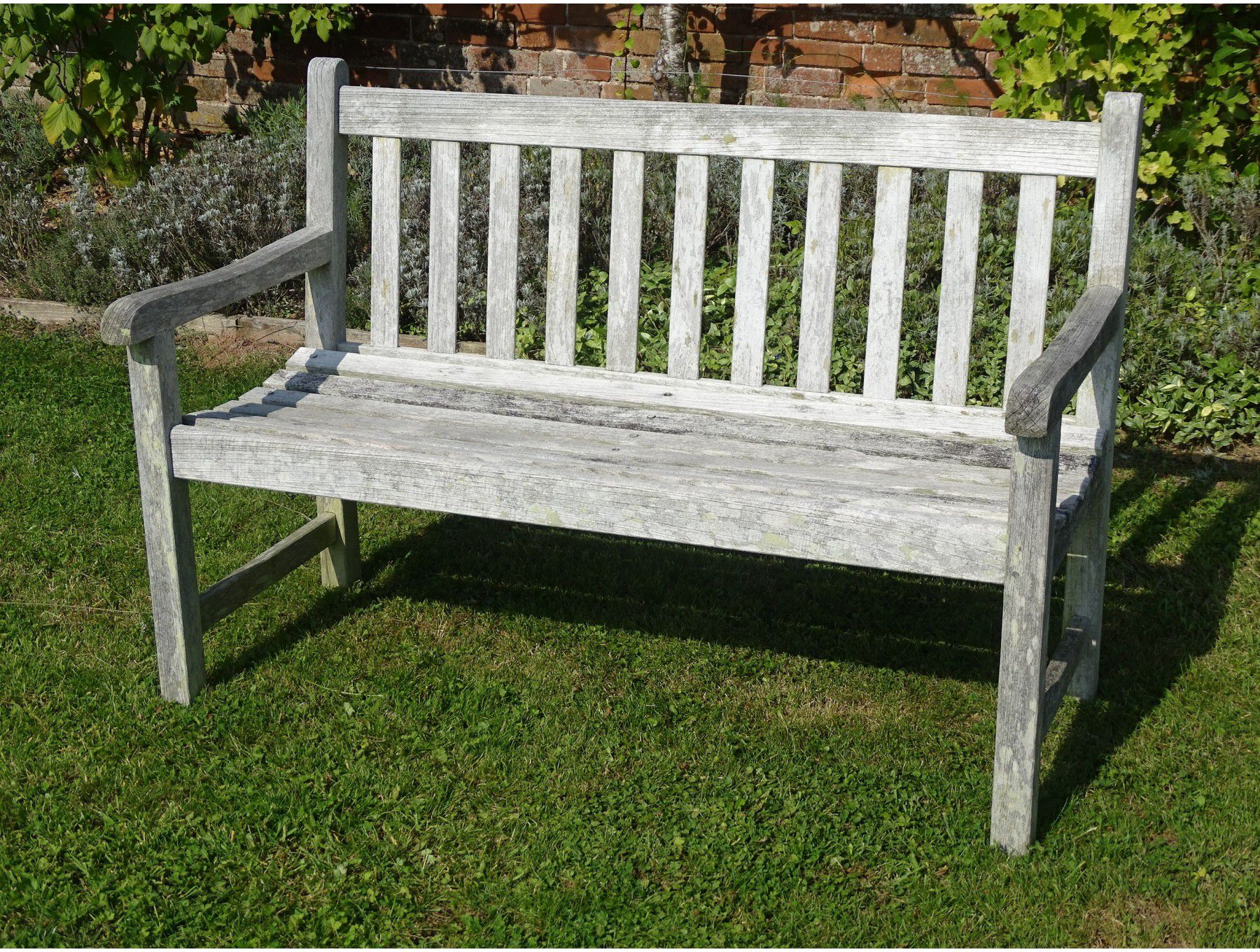 Weathered Teak Bench. Recycled Teak Tiger Bench.