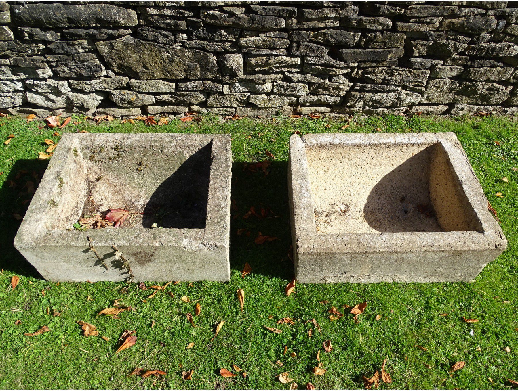 Vintage troughs (Pair) | Garden troughs | Holloways Garden Antiques