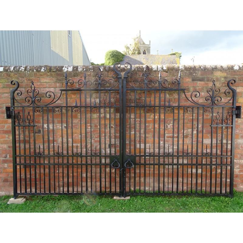 Wrought Iron Drive Gates | Gates | Holloways Garden Antiques