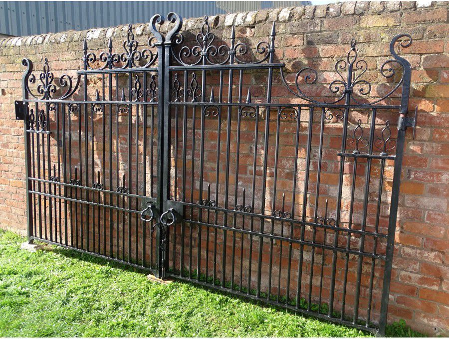 Wrought Iron Drive Gates | Gates | Holloways Garden Antiques