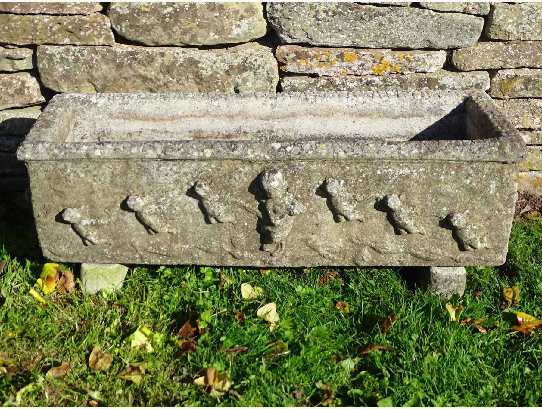 Weathered Wall Trough | Planters | Holloways Garden Antiques