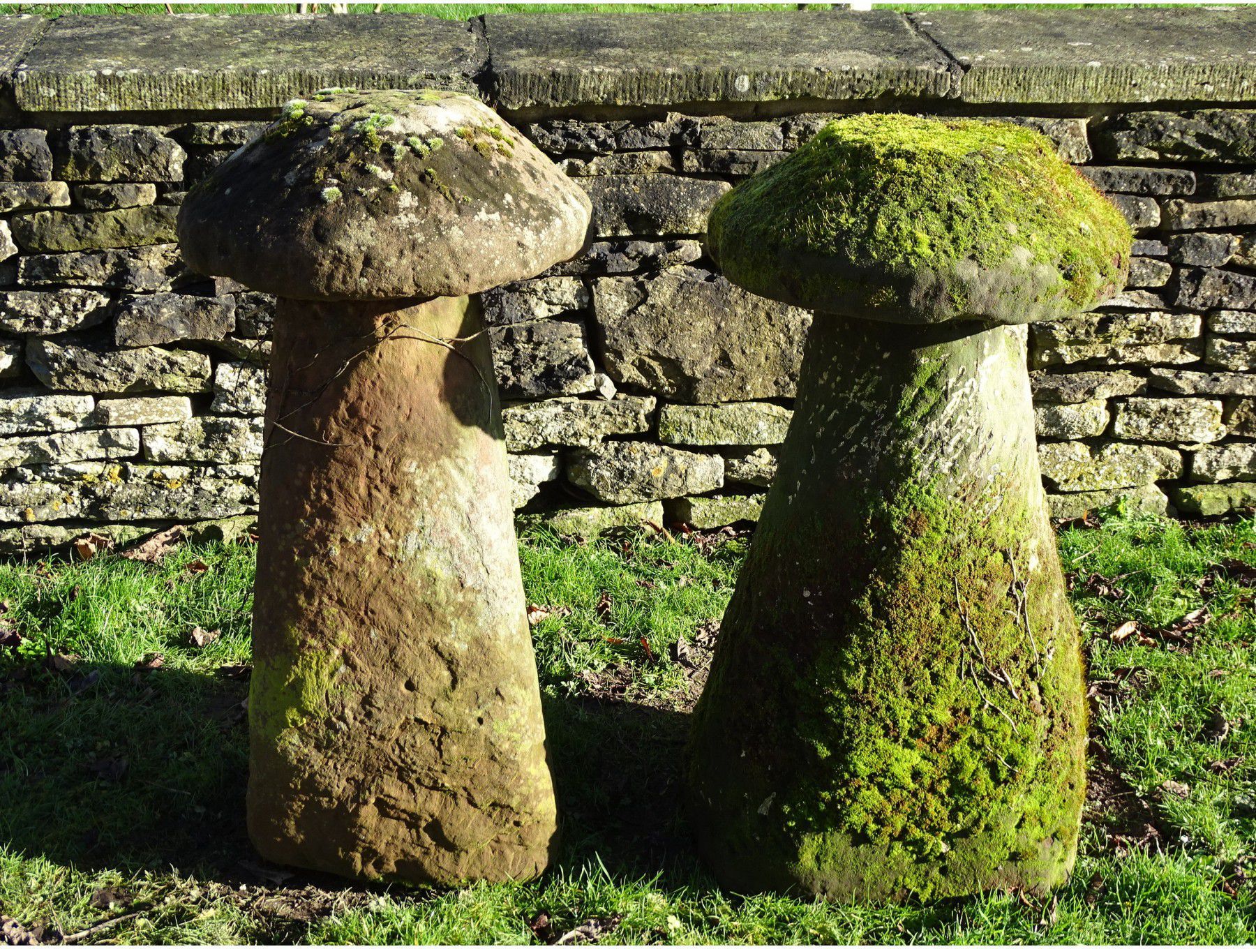 Antique Sandstone Staddlestones|From Worcestershire|Nationwide delivery