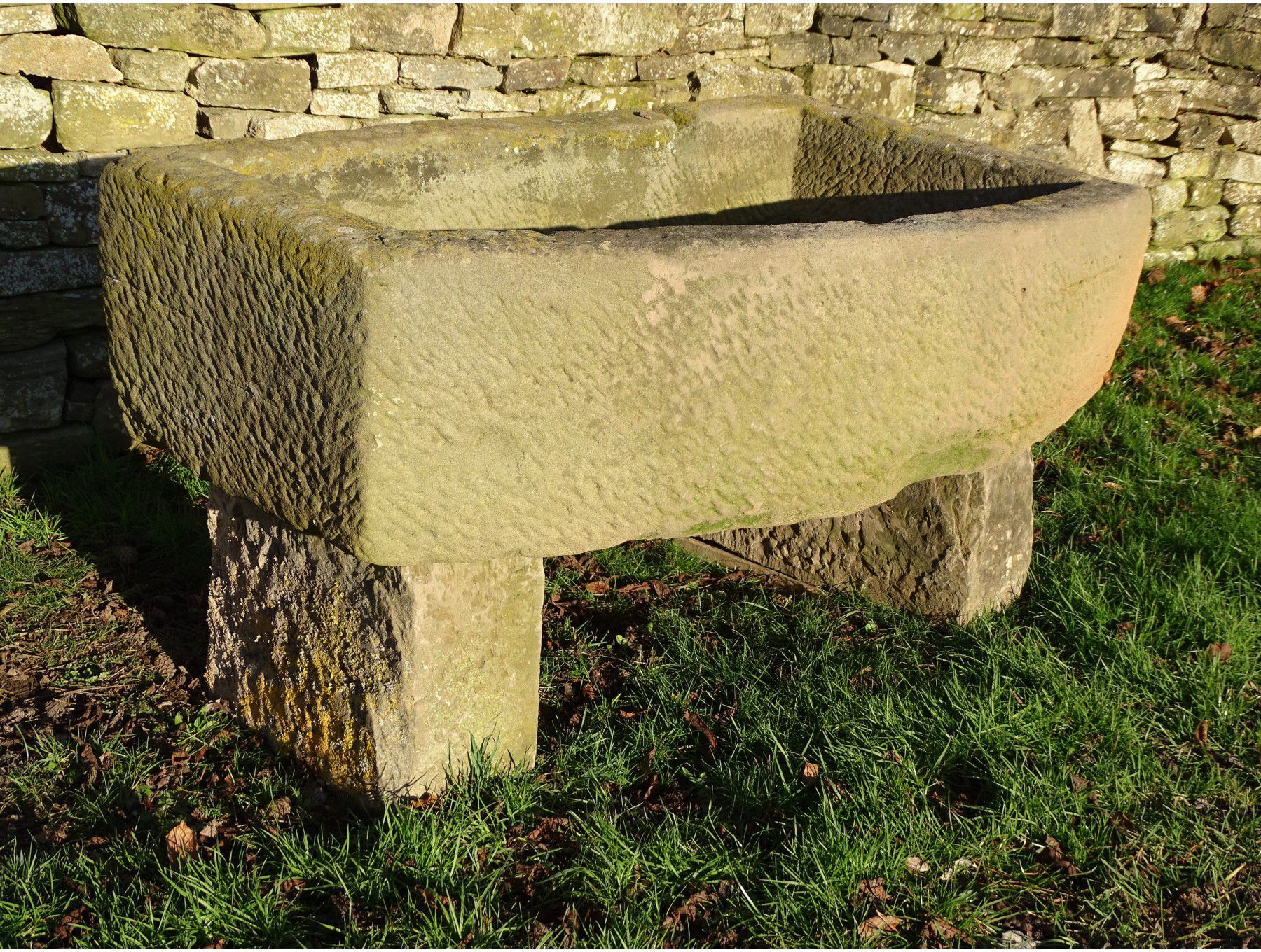 Large Stone Trough on Blocks|Genuine Old Farm Trough|Nationwide Delivery
