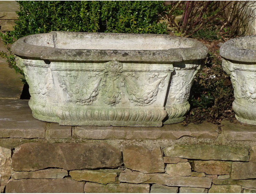 Weathered Garden Planters|Priced as a Pair|