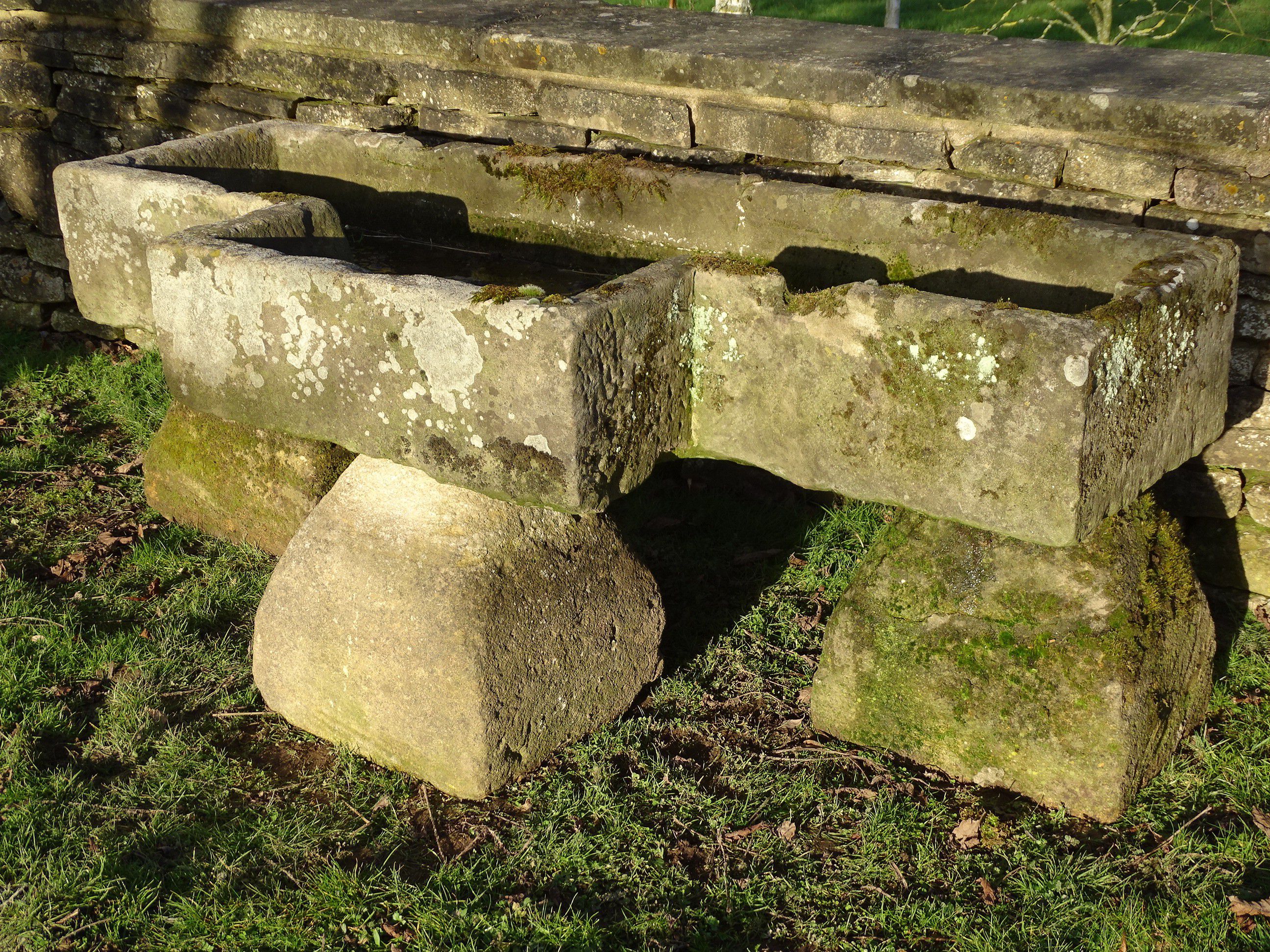 Large Antique Stone Trough|Holloways Garden Antiques|