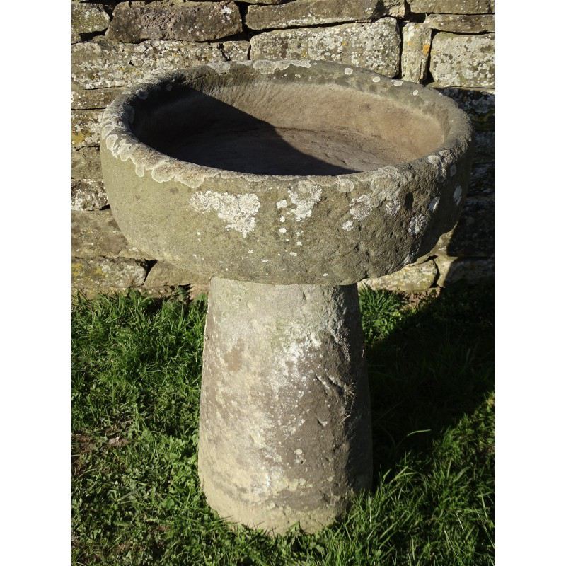 Round Stone Trough on Column|Antique Stone Planter|Holloways of Suckley