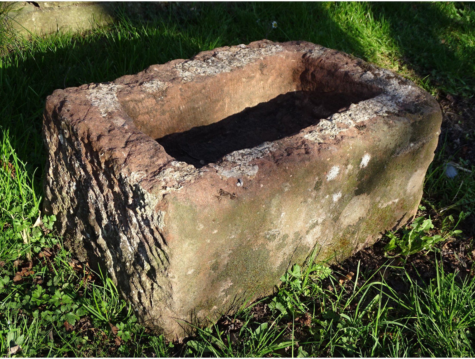 Carved Sandstone Trough|