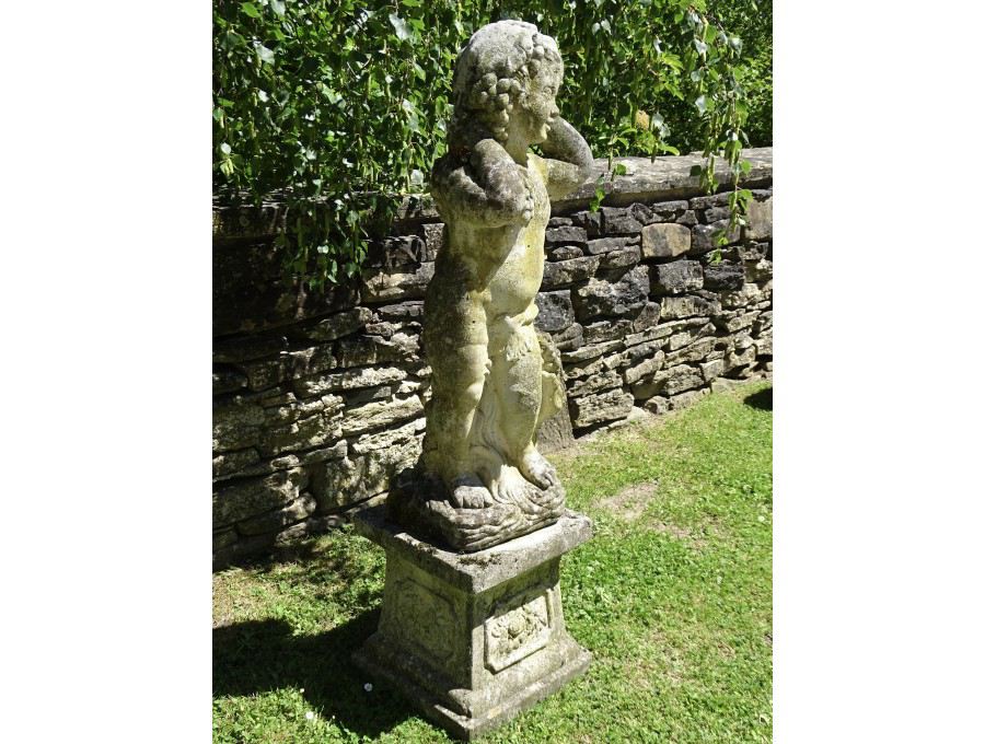 Weathered Statue of Bacchus|Includes Plinth|