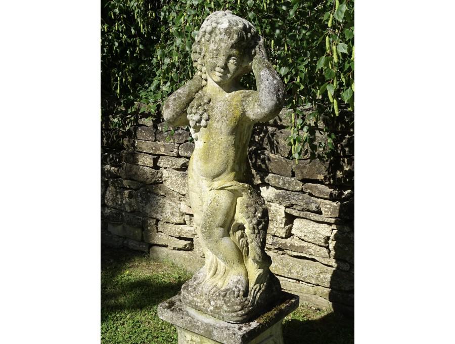 Weathered Statue of Bacchus|Includes Plinth|