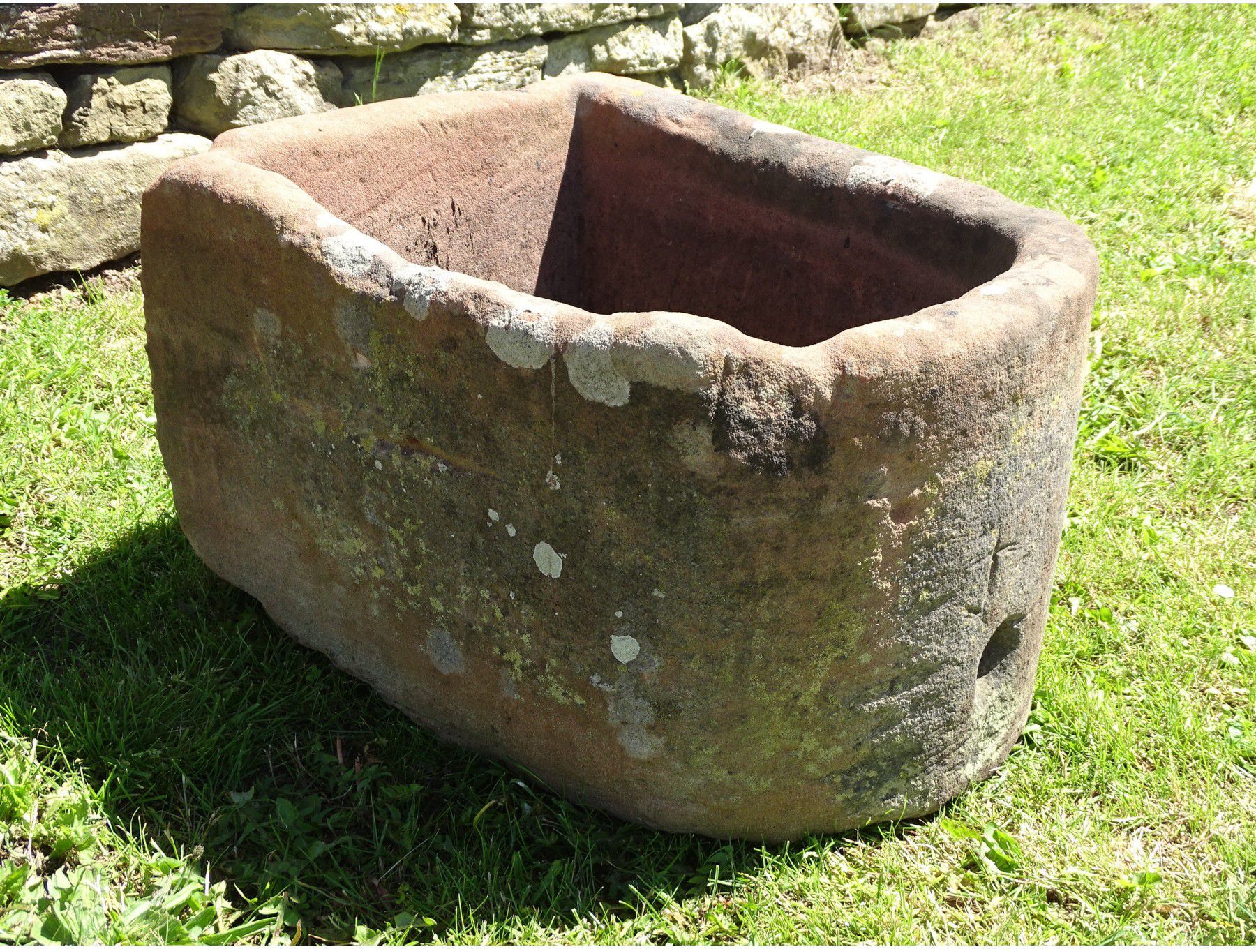 Antique Sandstone Pump Trough From Worcestershire|Good Planting Depth|