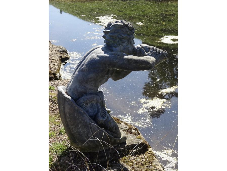Large Merman Statue|