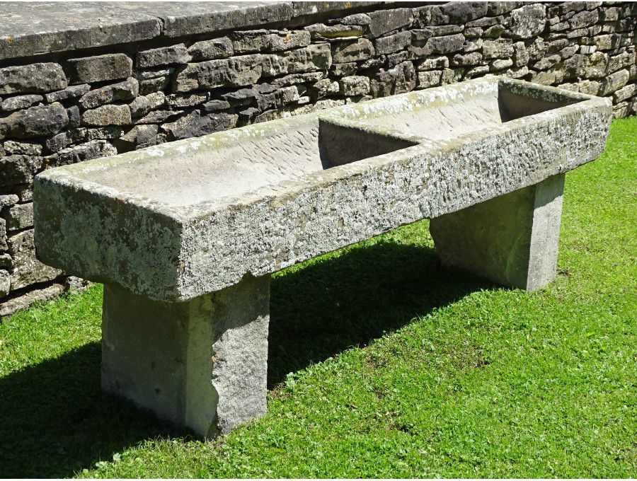 Long Antique Stone Trough|Fine Original Stone Trough From Devon|