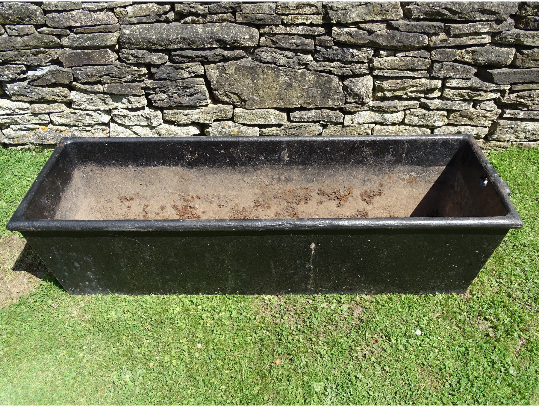 Antique Rectangular Iron Trough|
