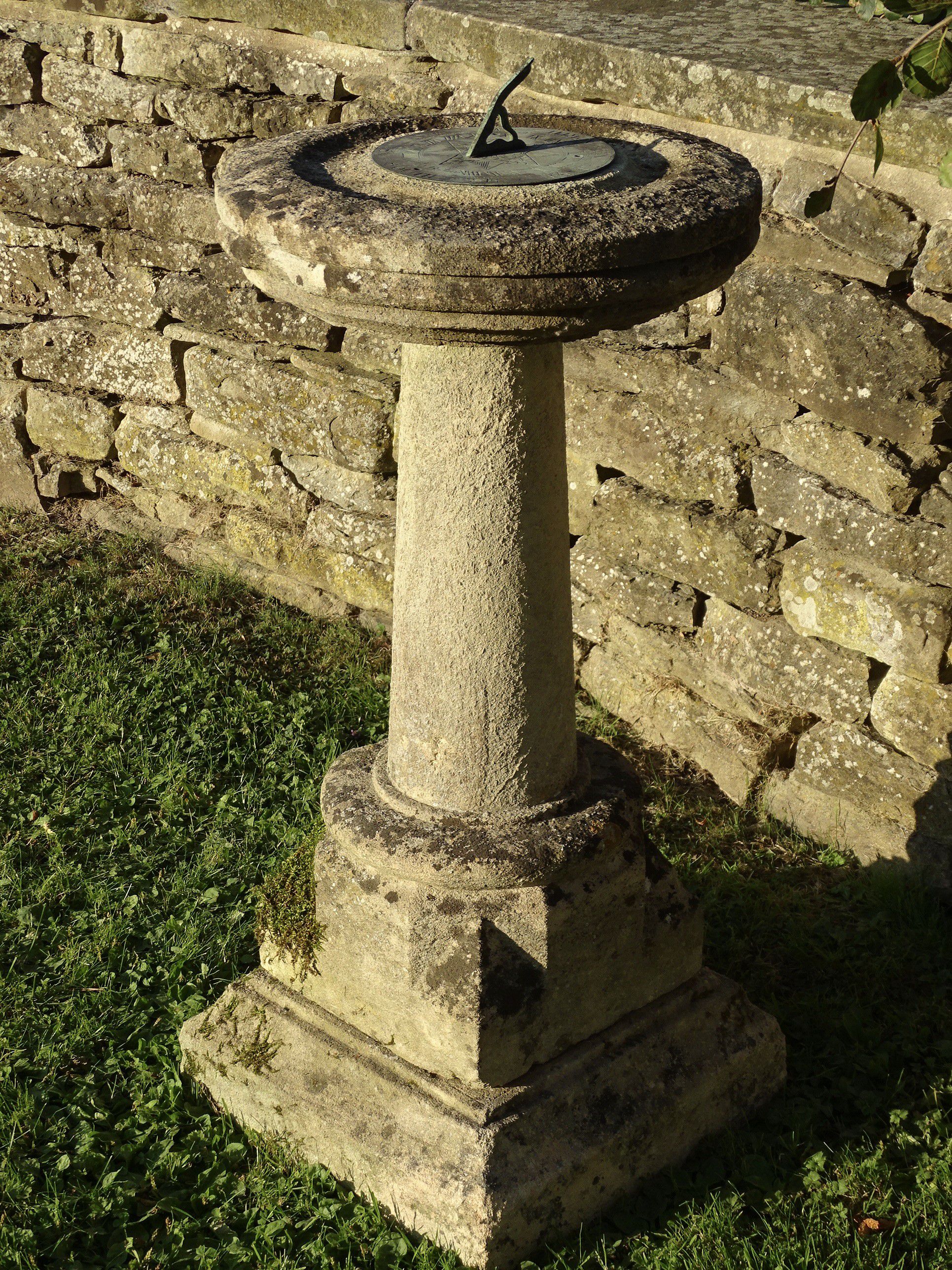 Antique Limestone Sundial|Holloways Garden Antiques|