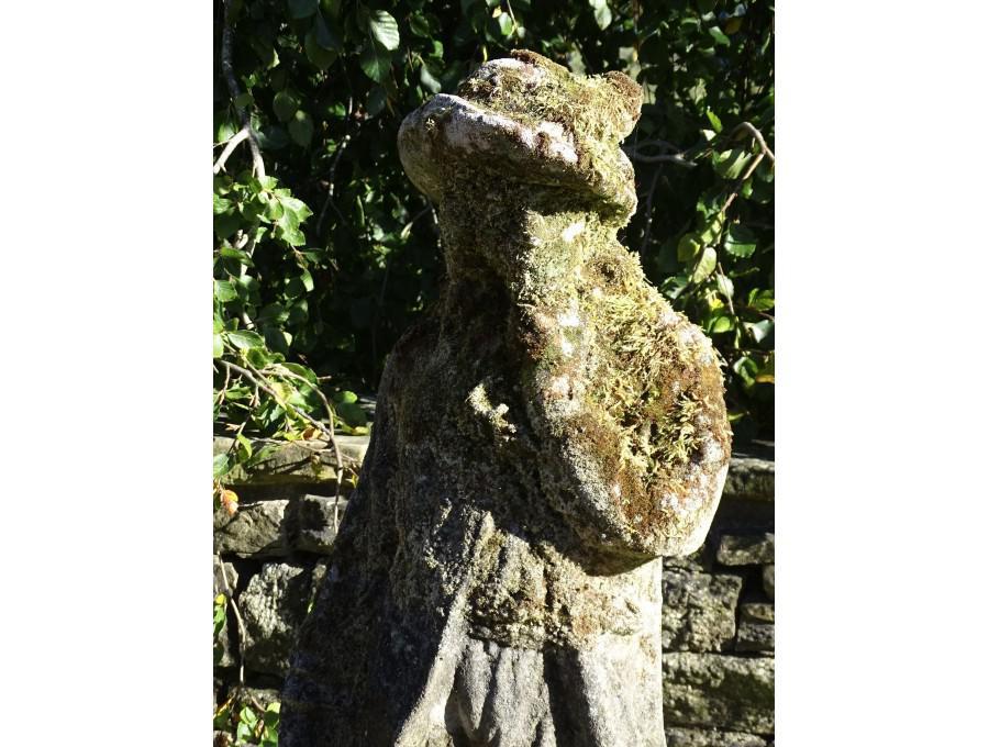 Weathered Garden Statue|