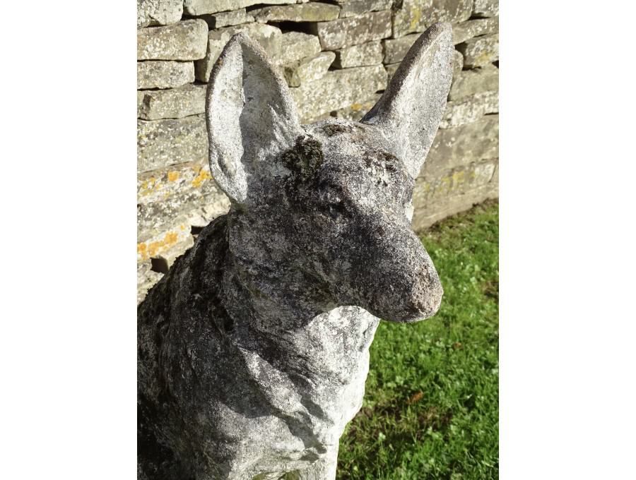 Vintage Stone Dog|