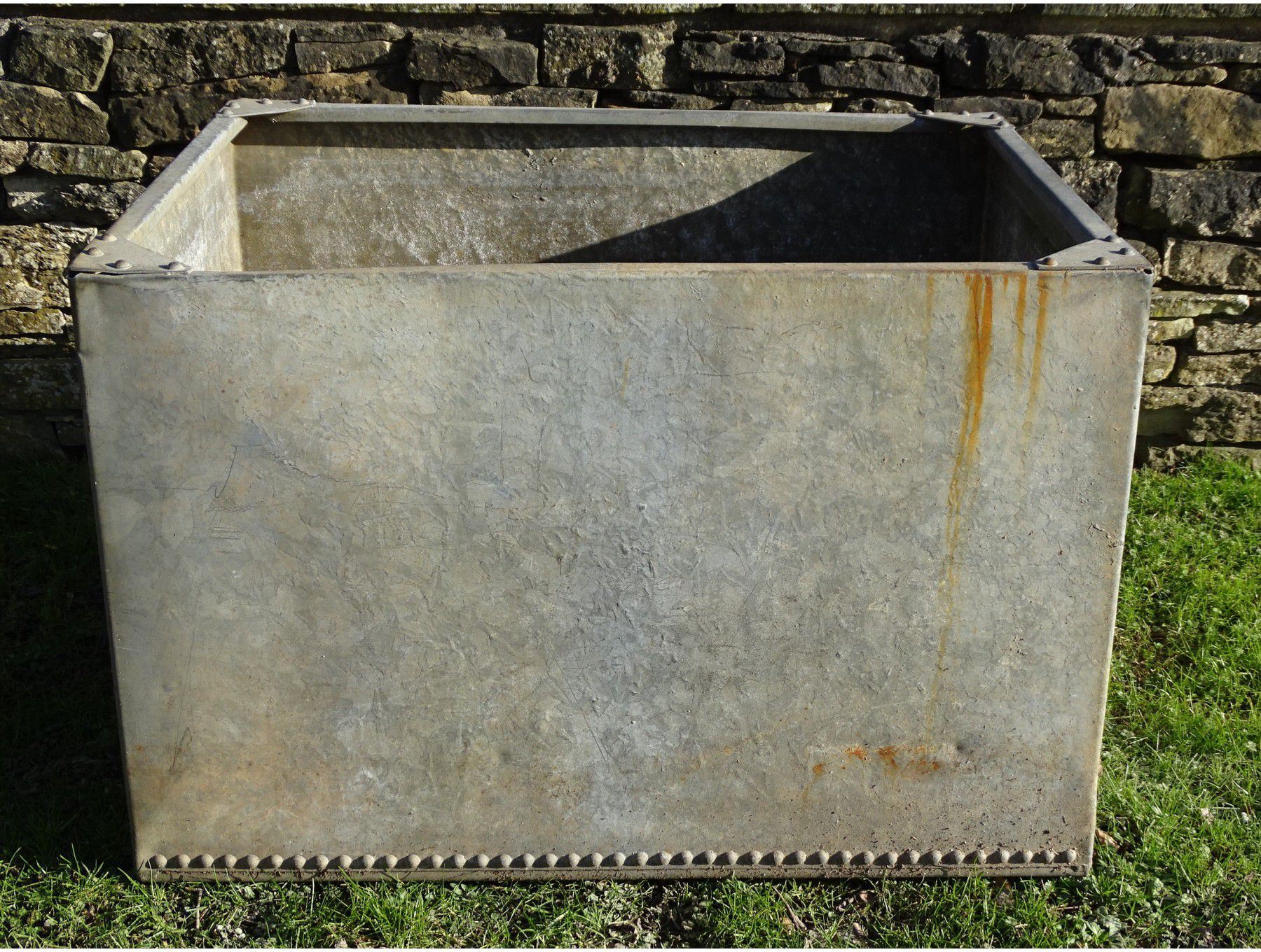 Vintage Galvanised Water Tank|