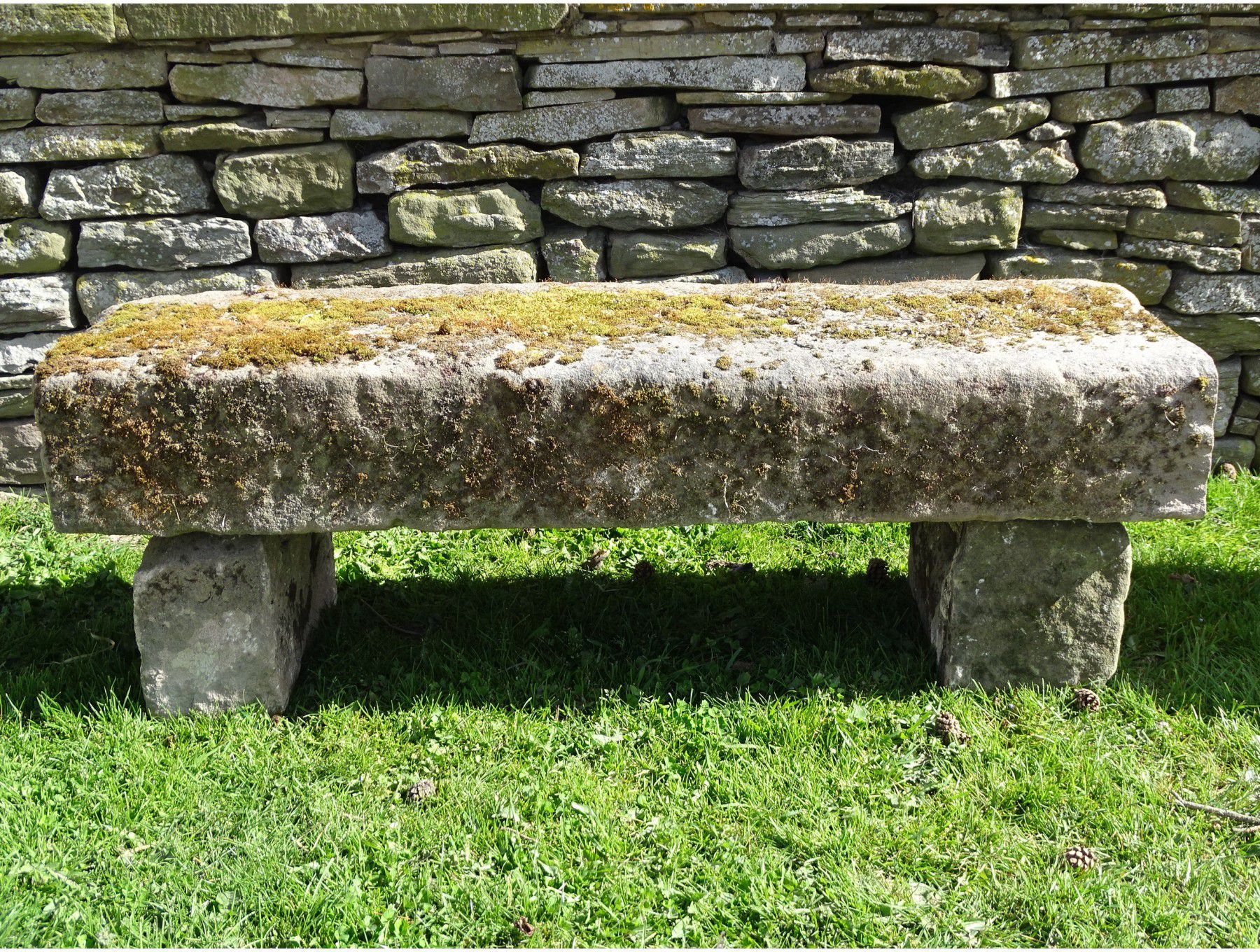 Large Sandstone Garden Seat|