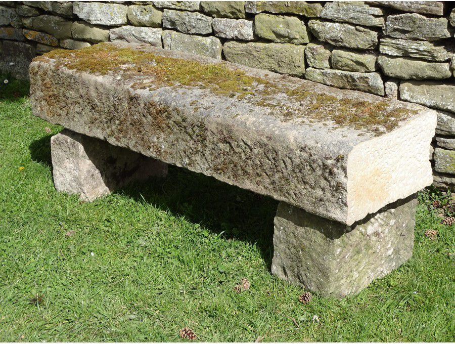 Large Sandstone Garden Seat|