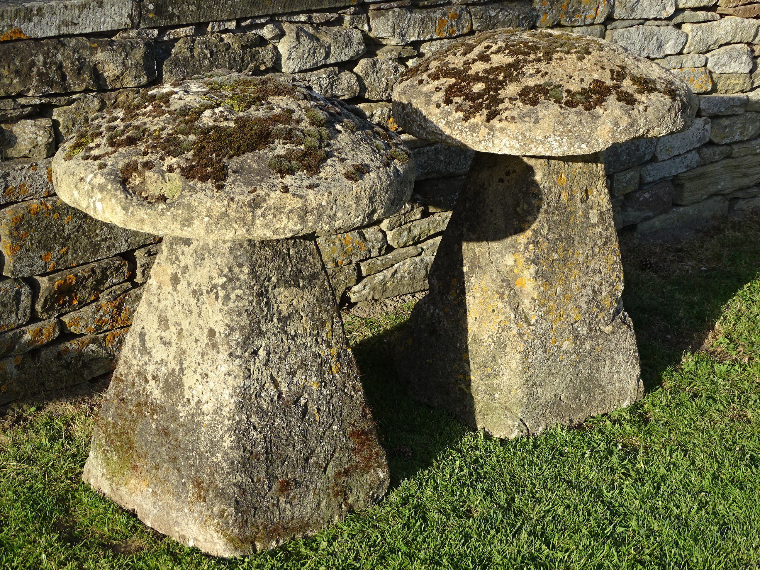 Antique Limestone Staddlestones|