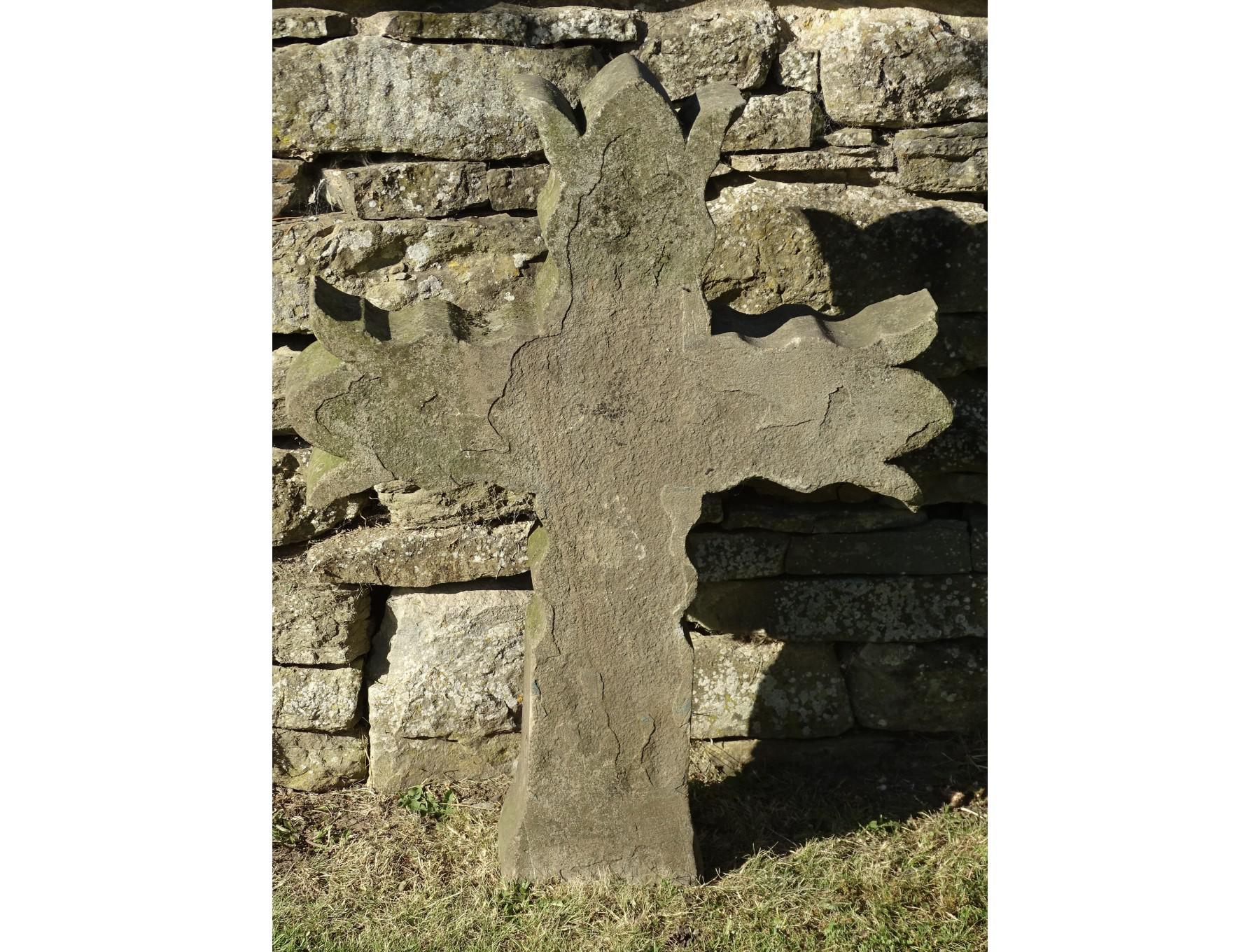 Salvaged Sandstone Cross|
