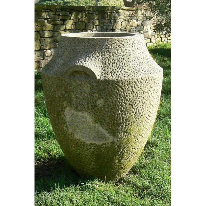Weathered Stone Jar | Stone Ornaments | Holloways Garden Ornaments