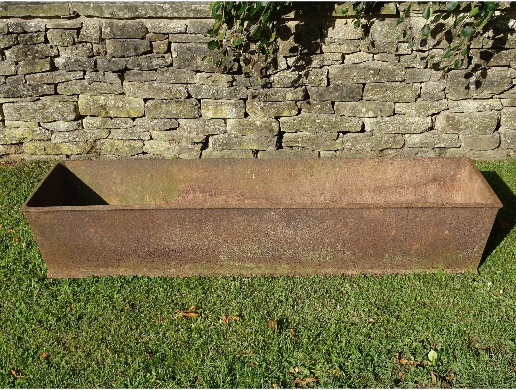 Large Rectangular Iron Trough|