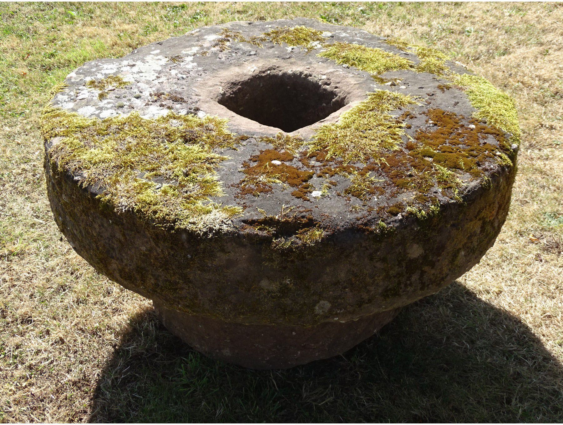 Antique Millstone Seat|