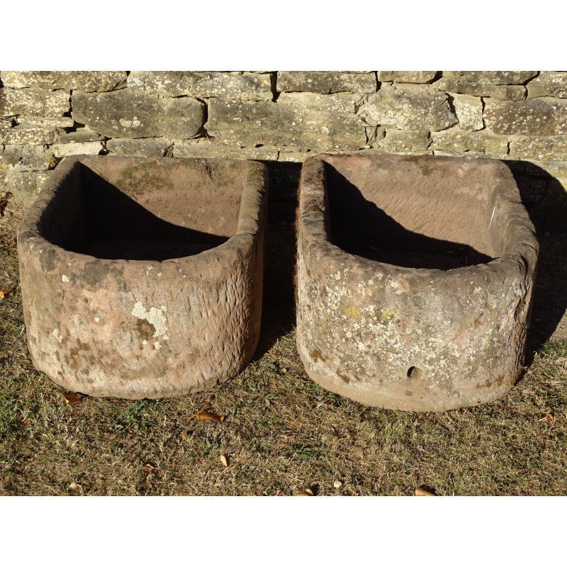 Antique Stone Troughs (Pair)|