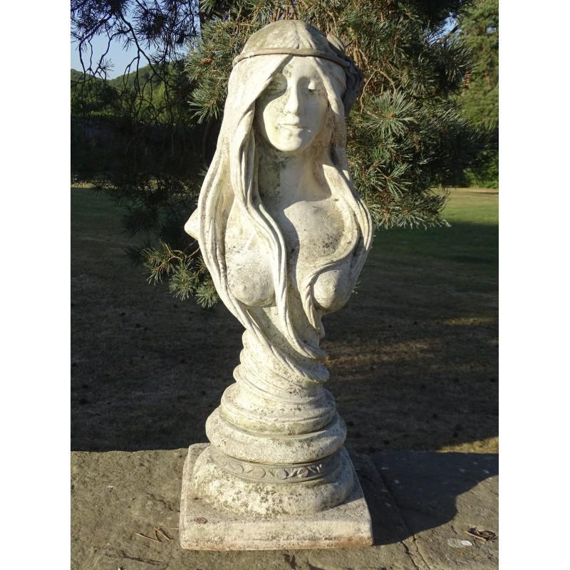 Weathered Stone Bust|