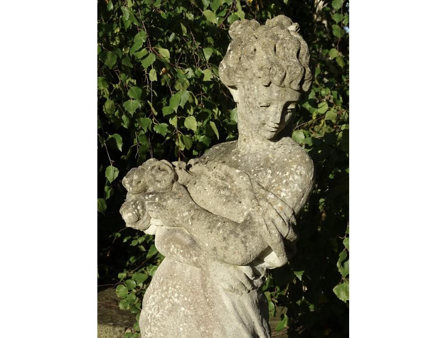 Large Weathered Garden Statue|