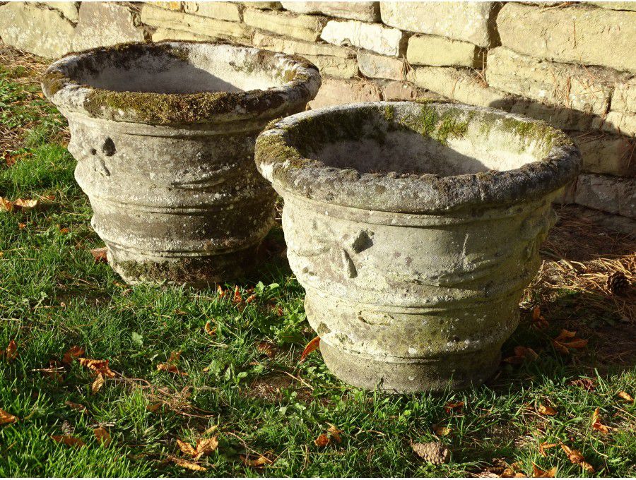 Weathered Draped Planters (Pair)