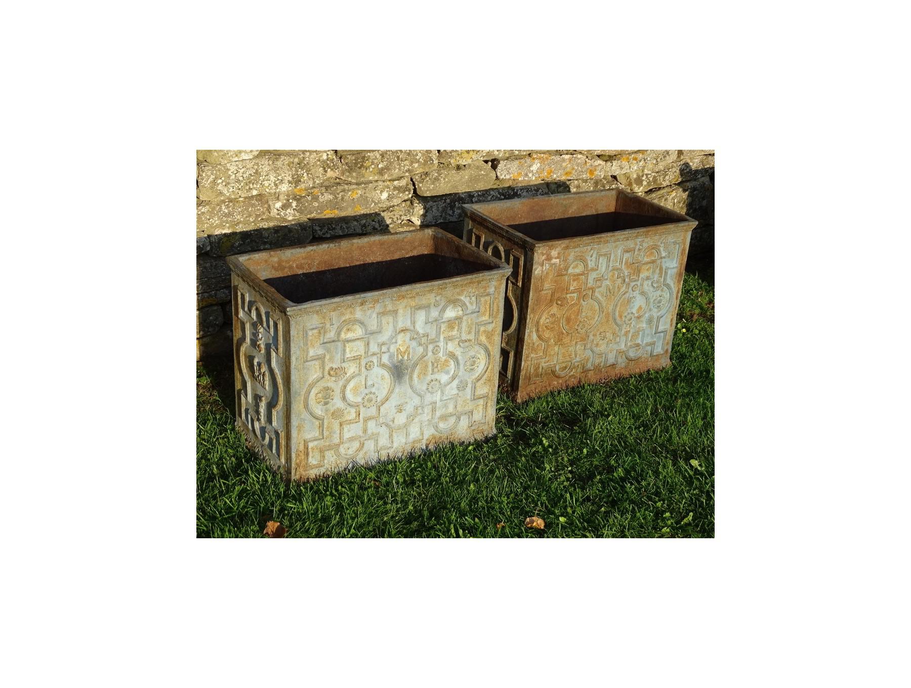 Unusual Iron Planters (Pair)|