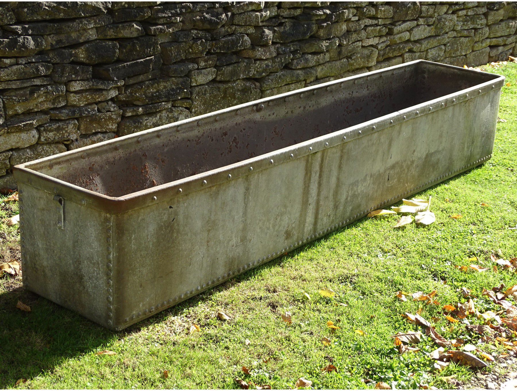 Vintage Galvanised Iron Trough|