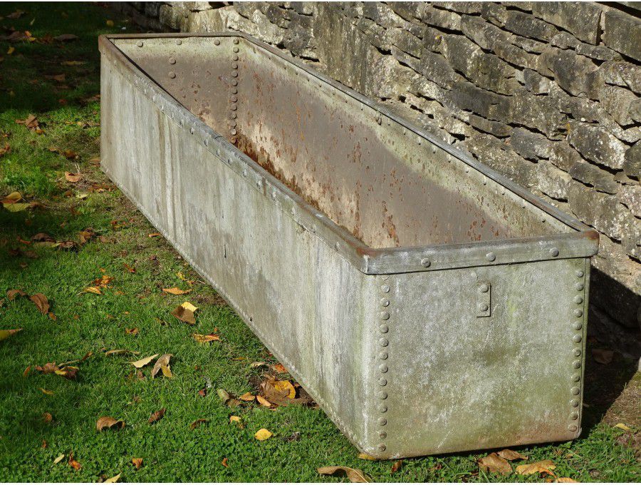 Vintage Galvanised Iron Trough|
