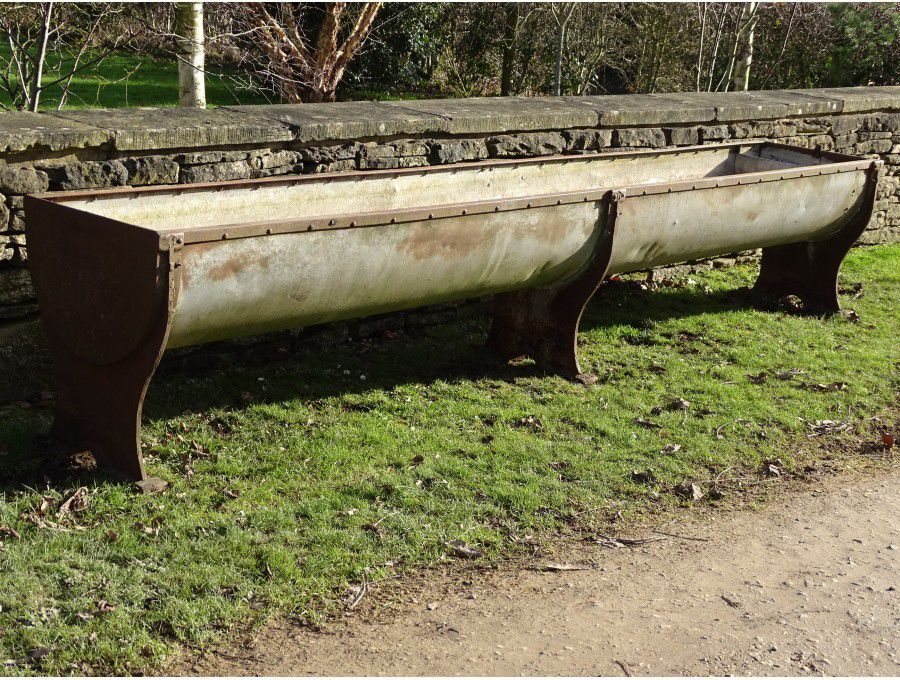 Long Galvanised Iron Trough|